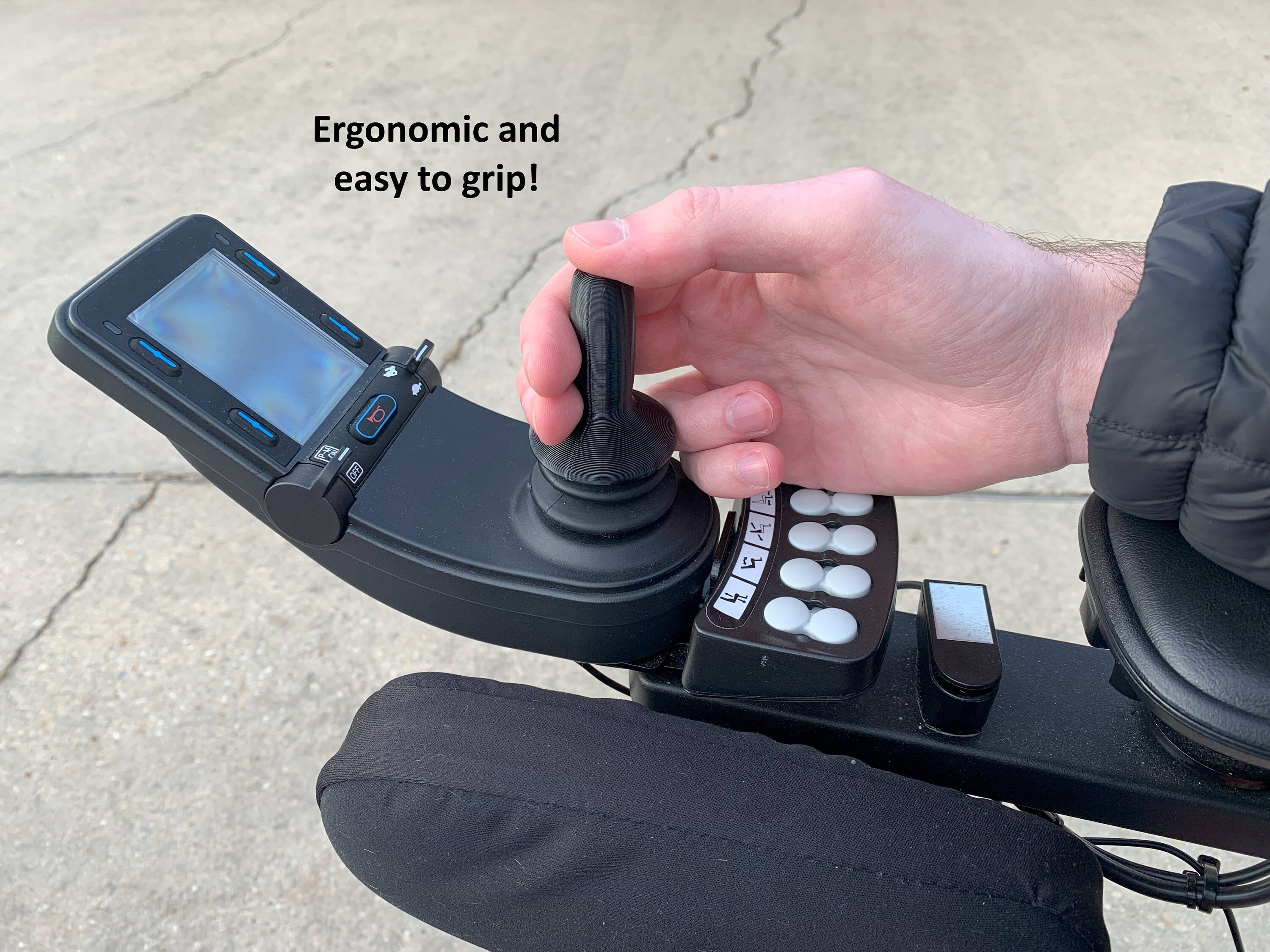 Tall Stick Power Wheelchair Joystick Knob Enhanced Replacement ...