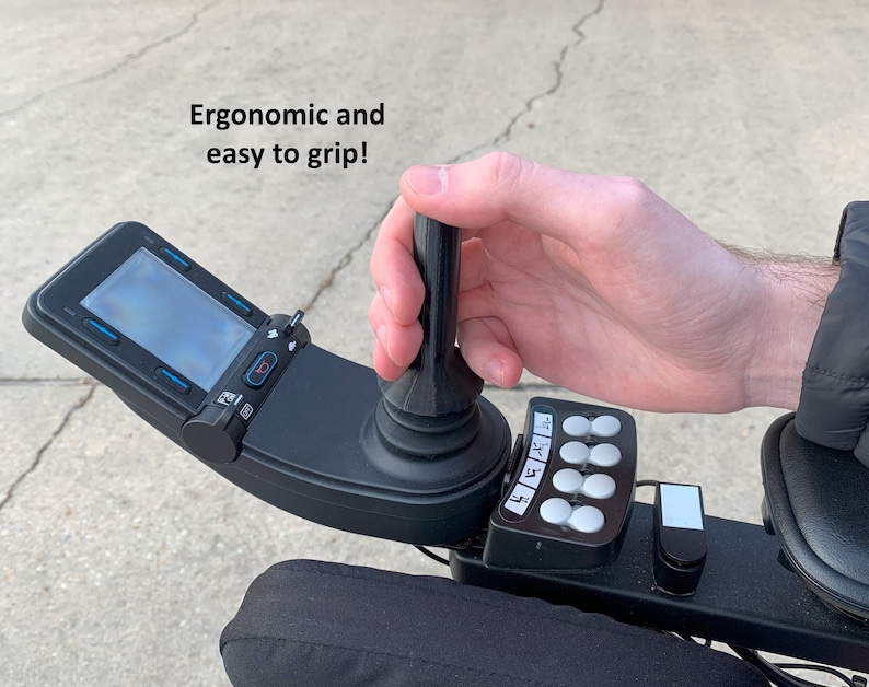 Super Tall Stick - Power Wheelchair Joystick Knob Enhanced Replacement Accessory 1/4" Stem Size ...