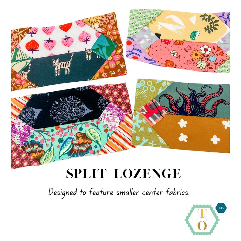 Lozenges: PDF Quilt Block Pattern - Digital Download - Foundation Paper ...