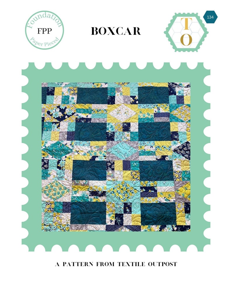 Boxcar: PDF Quilt Pattern - Digital Download - Foundation Pieced - Etsy