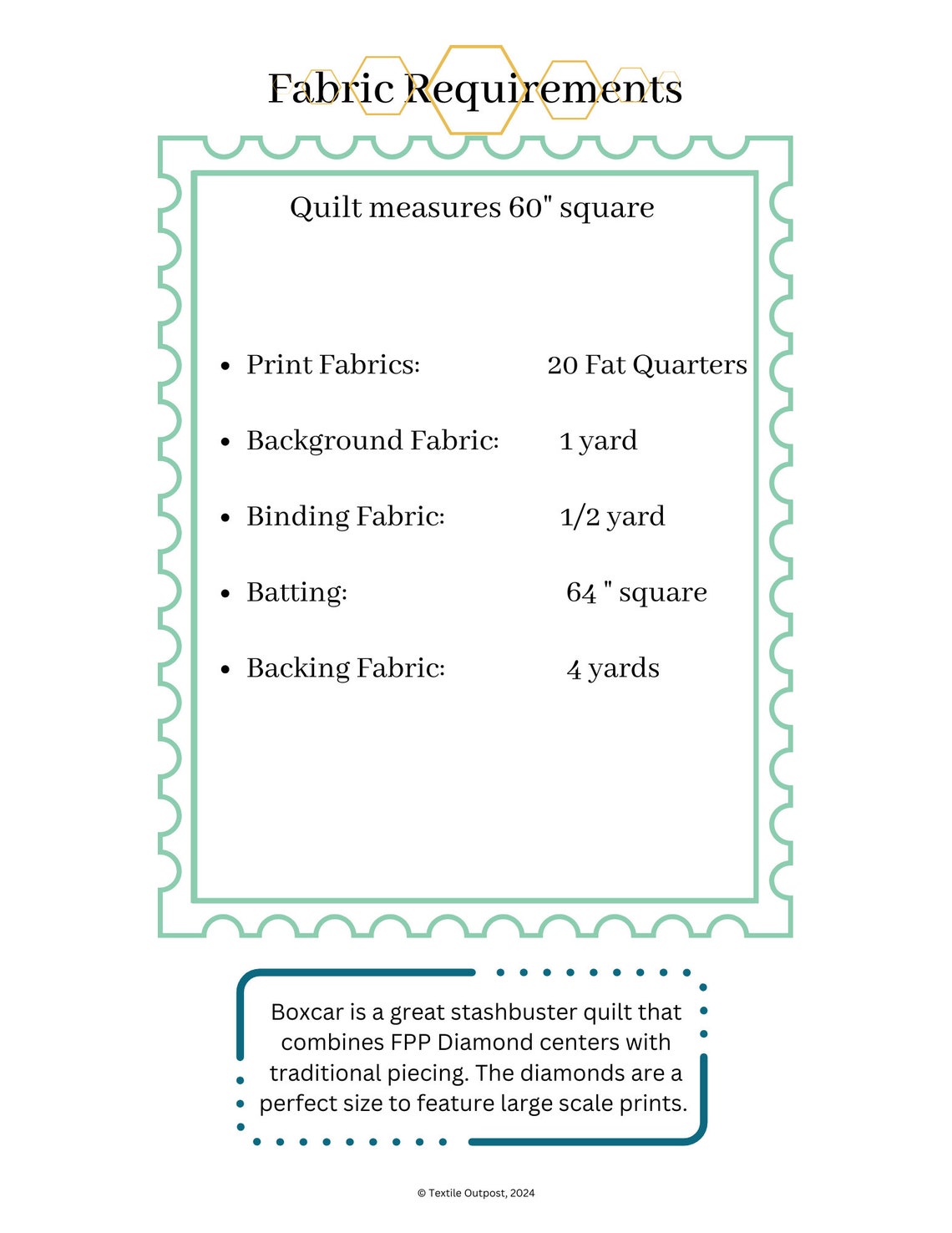 Boxcar: PDF Quilt Pattern - Digital Download - Foundation Pieced - Etsy