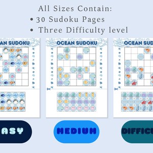 Ocean Animal 6x6 Sudoku Printable Kids Summer Logic Activity Picture ...