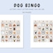 Dog-themed Bingo Cards 60 Pages Printable |a4|a5|letter|half Letter|b5 ...