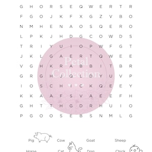 Printable Word Search for Pre School Kids 12 Pages Weekends Fun ...