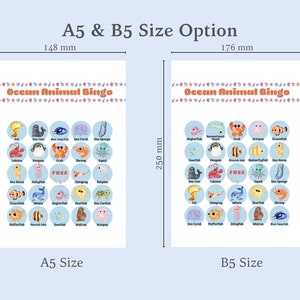 Ocean Animal Bingo Printable Summer Party for Kids Ocean Party Summer ...