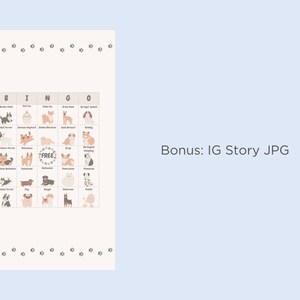 Dog Bingo Cards 50 Pages Printable |a4|a5|letter|half Letter|b5| Puppy ...