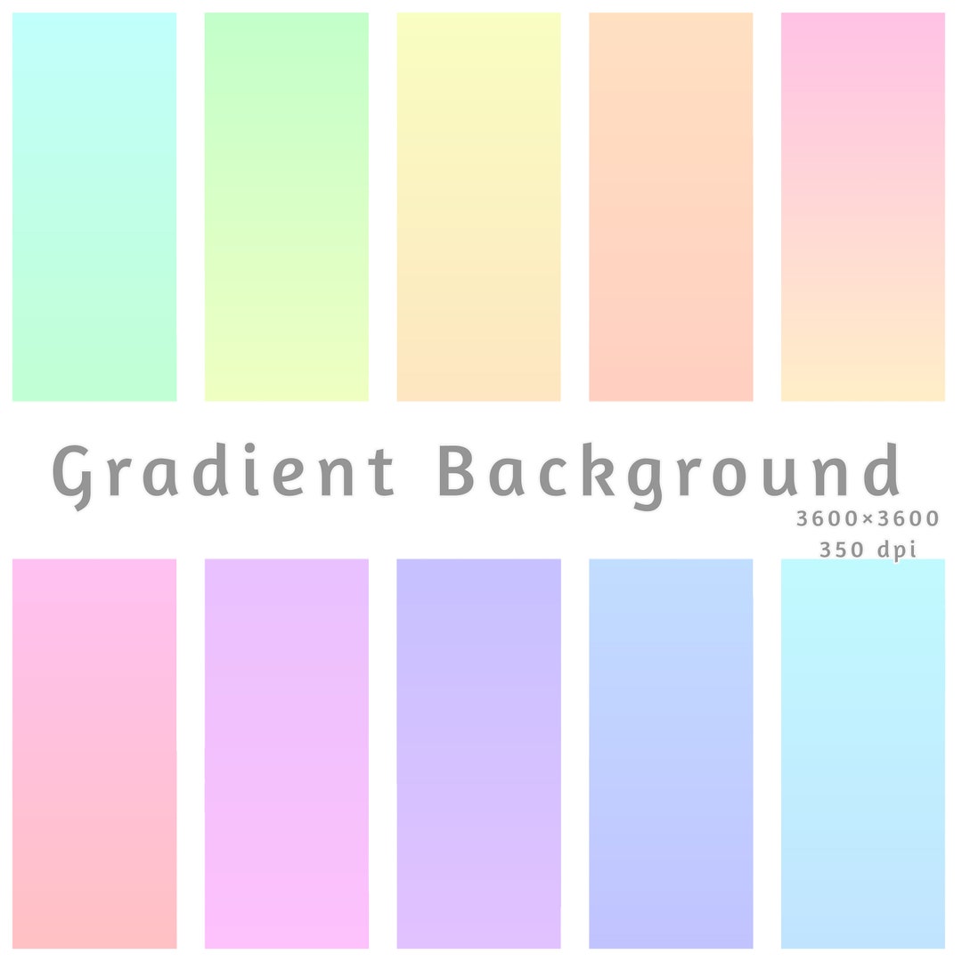 10 Gradient Digital Papers, Gradient Scrapbook Paper, Gradient ...