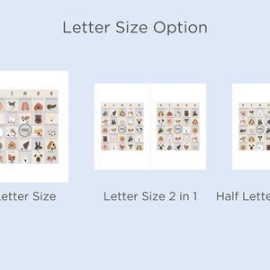 Dog-themed Bingo Cards 60 Pages Printable |a4|a5|letter|half Letter|b5 ...