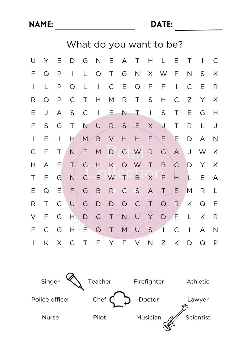 Printable Word Search for Pre School Kids 12 Pages Weekends Fun ...