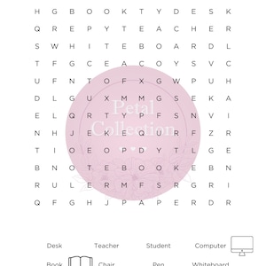 Printable Word Search for Pre School Kids 12 Pages Weekends Fun ...