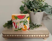 Summer Vibes Summer Fruit Tiered Tray Sign - Etsy