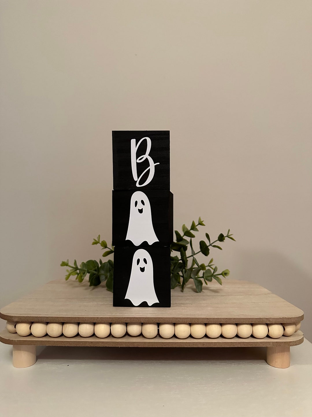 BOO Halloween Ghost Interchangeable Stackable Blocks - Etsy