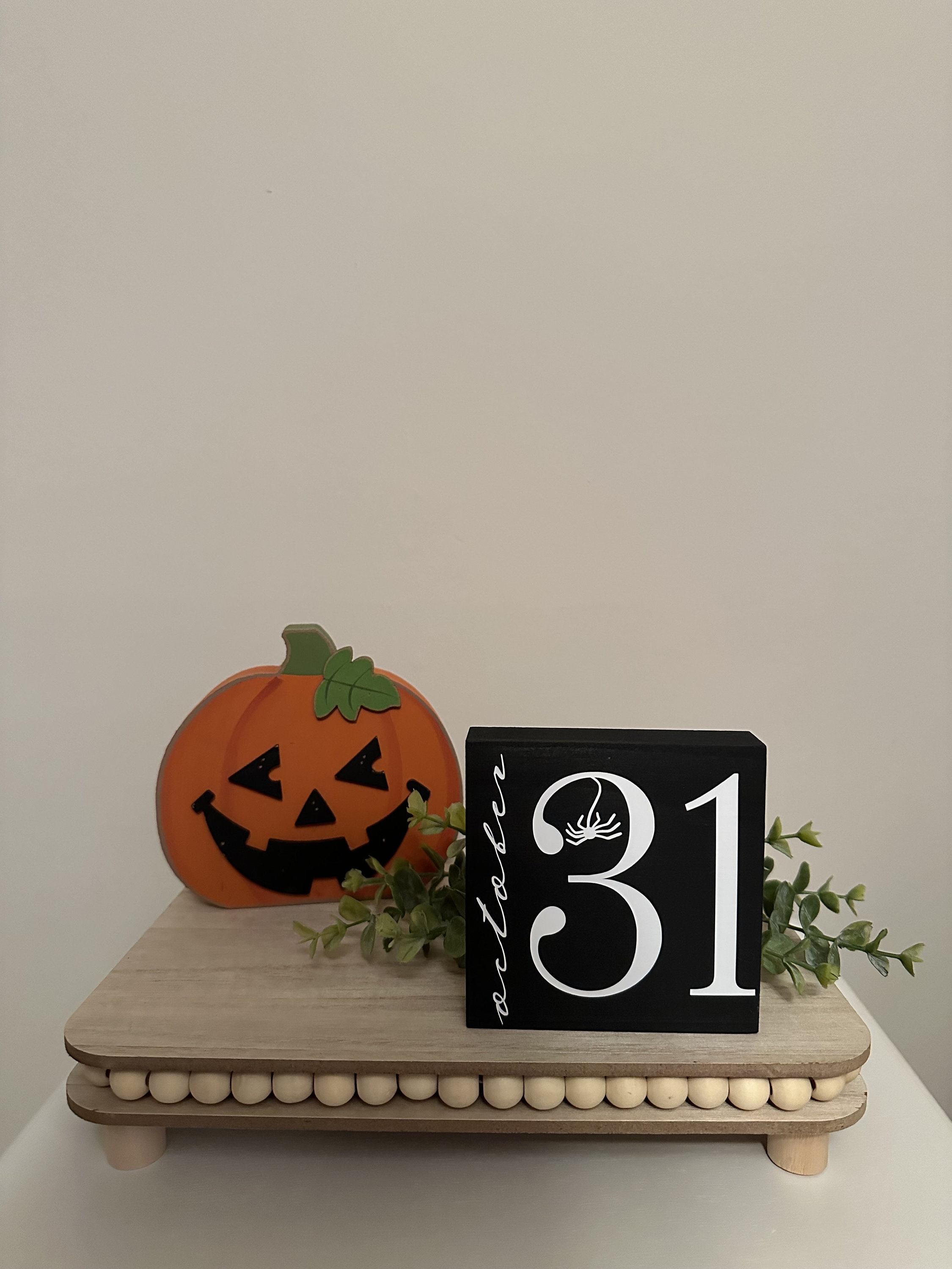 October 31st Mini Spooky Halloween Tiered Tray Sign - Etsy