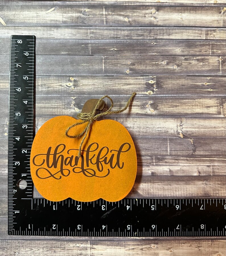 Grateful & Thankful Fall Wooden Pumpkins Set - Etsy