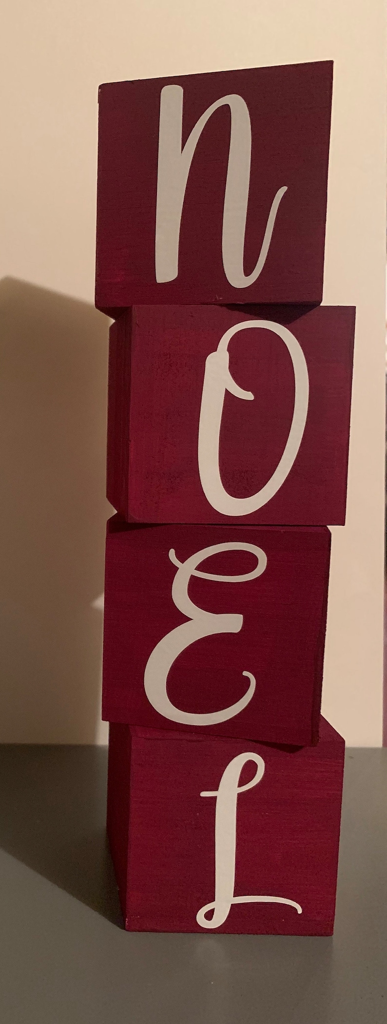 Noel Christmas Stackable Blocks - Etsy