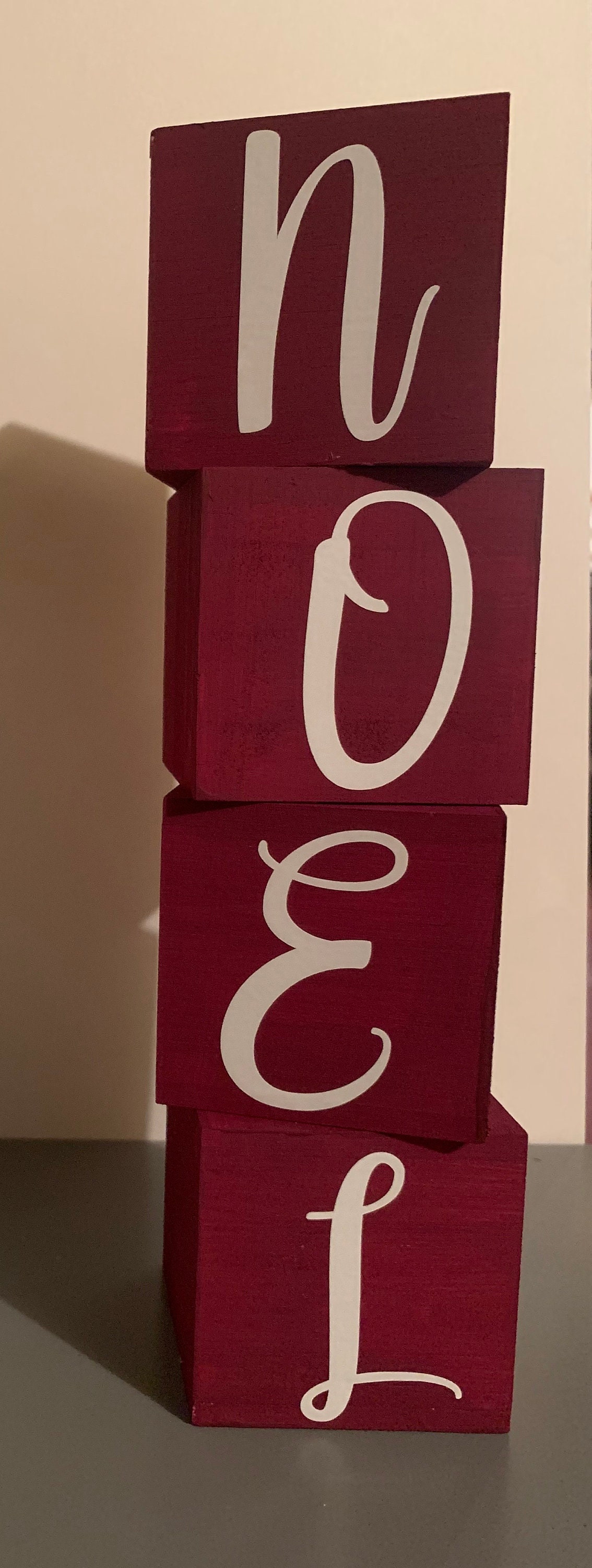 Noel Christmas Stackable Blocks - Etsy