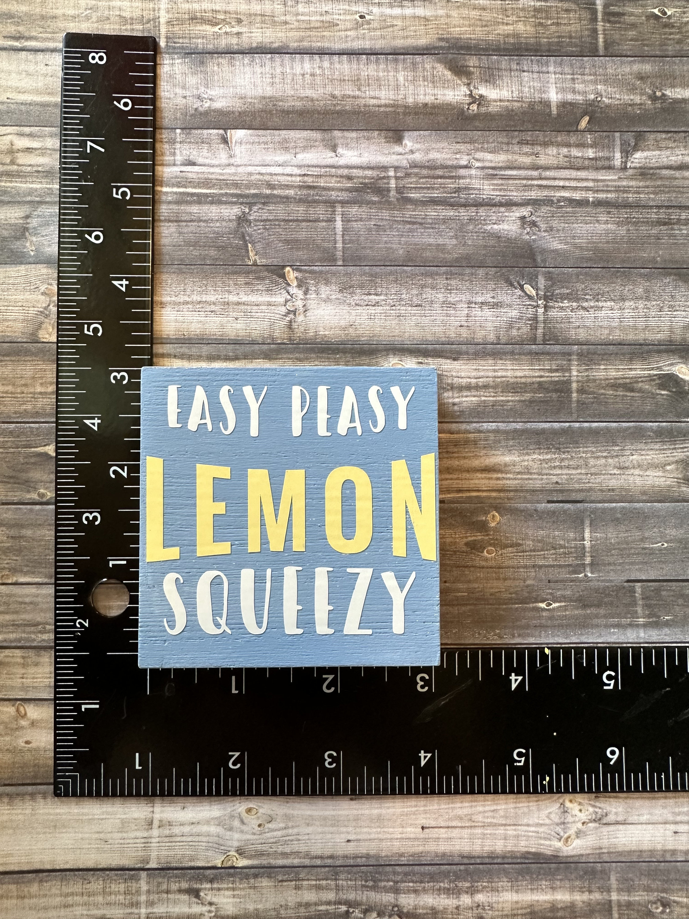 Easy Peasy Lemon Squeezy Mini Tiered Tray Sign - Etsy