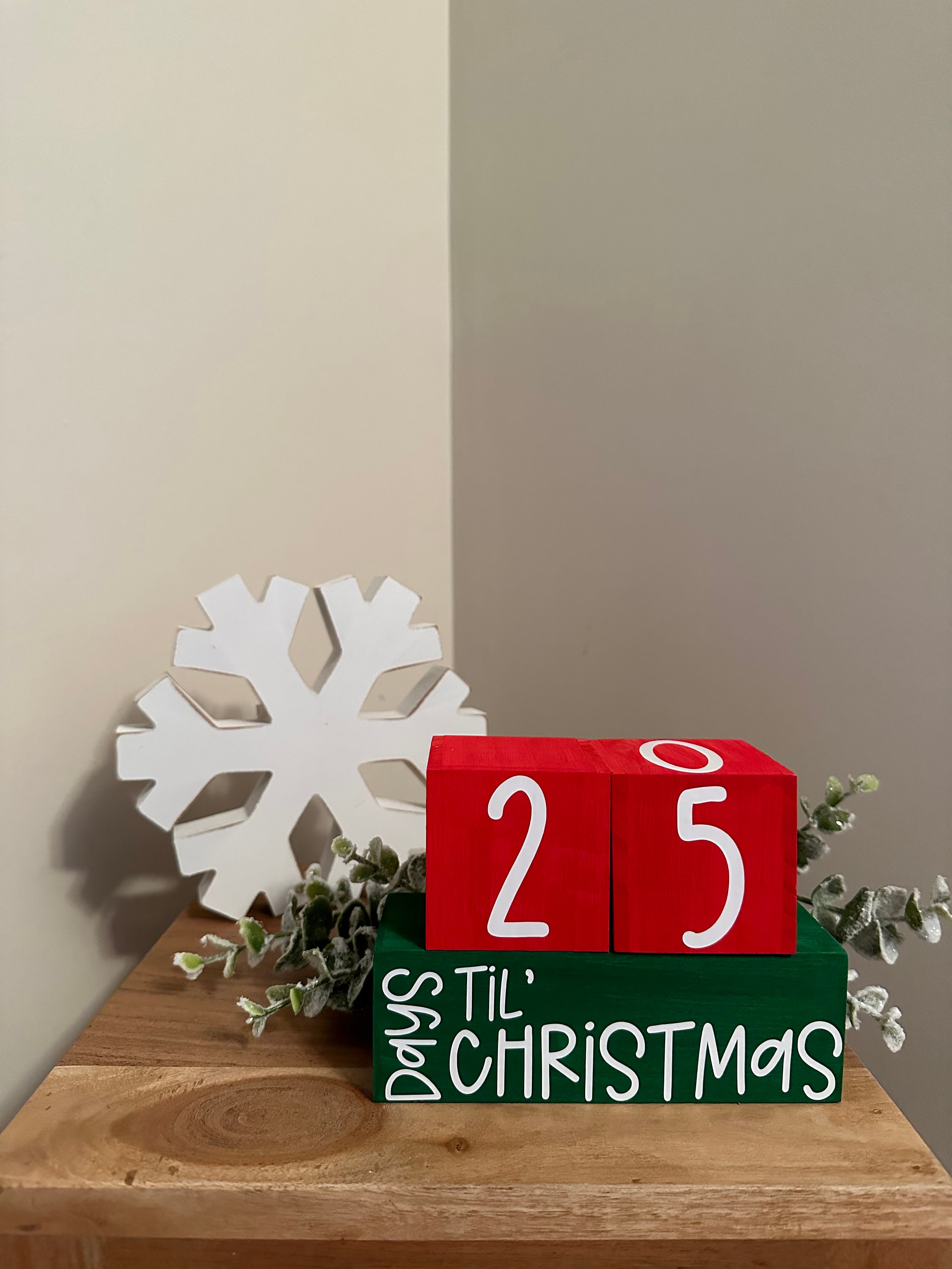 25 Days of Christmas Countdown, Christmas Countdown Blocks - Etsy