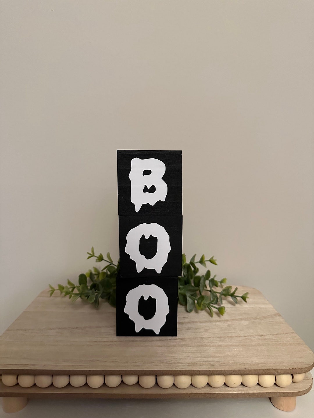 Spooky Halloween BOO Stackable Blocks - Etsy