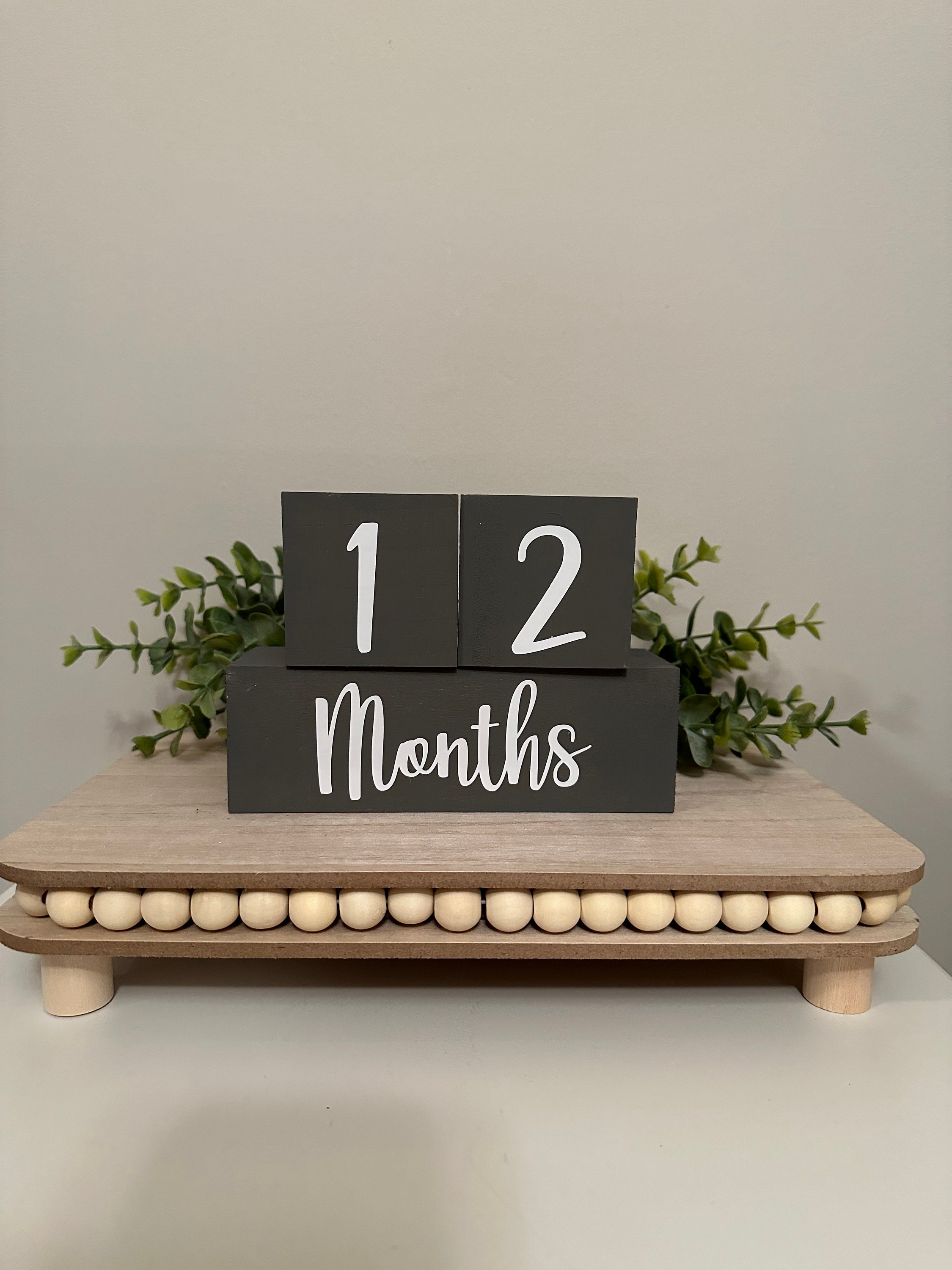 Gender Neutral Baby Milestone Blocks - Etsy