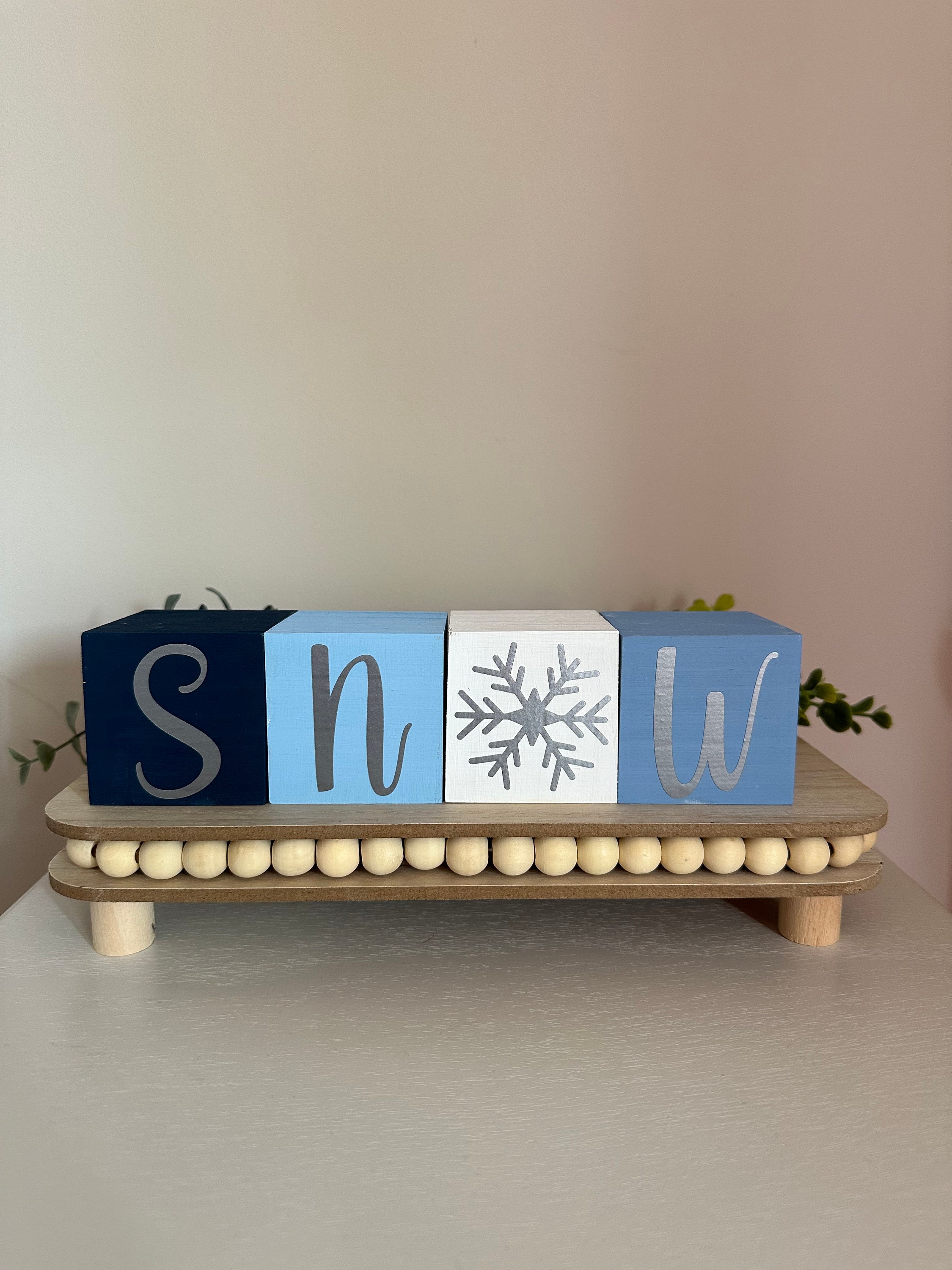 Snow Stackable Blocks, Winter Wonderland Decor - Etsy