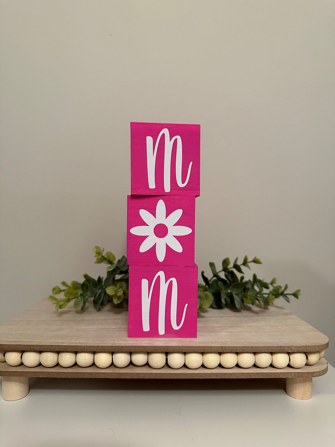 Mothers Day MOM Stackable Blocks - Etsy