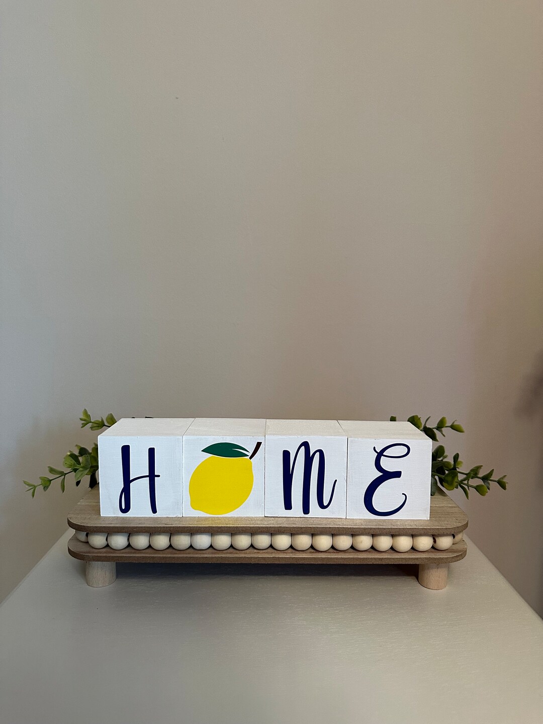 Lemon Home Summer Stackable Blocks - Etsy