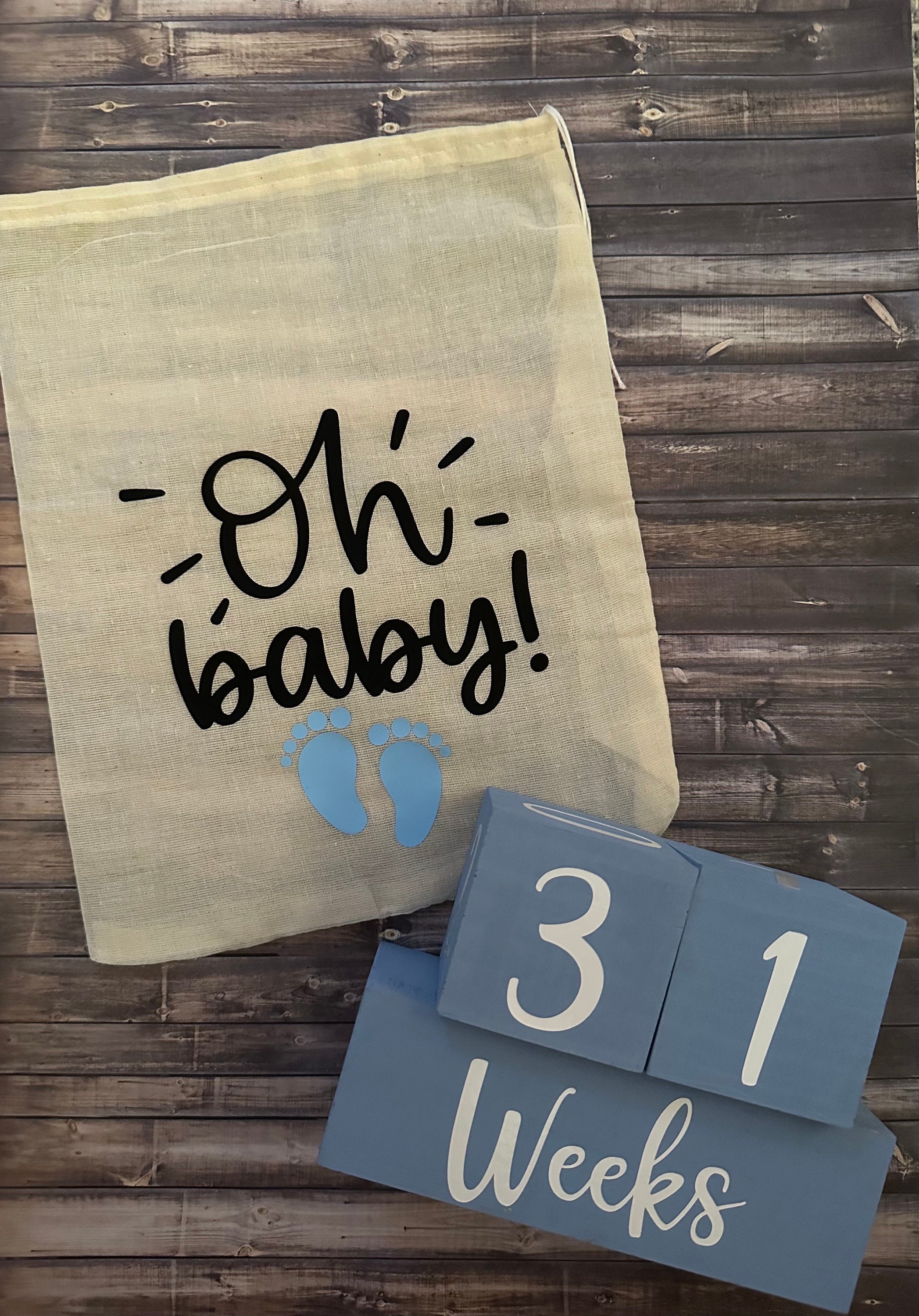 Baby Boy Milestone Blocks - Etsy