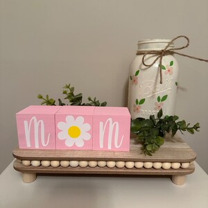 Daisy Mother’s Day Stackable MOM Blocks - Etsy