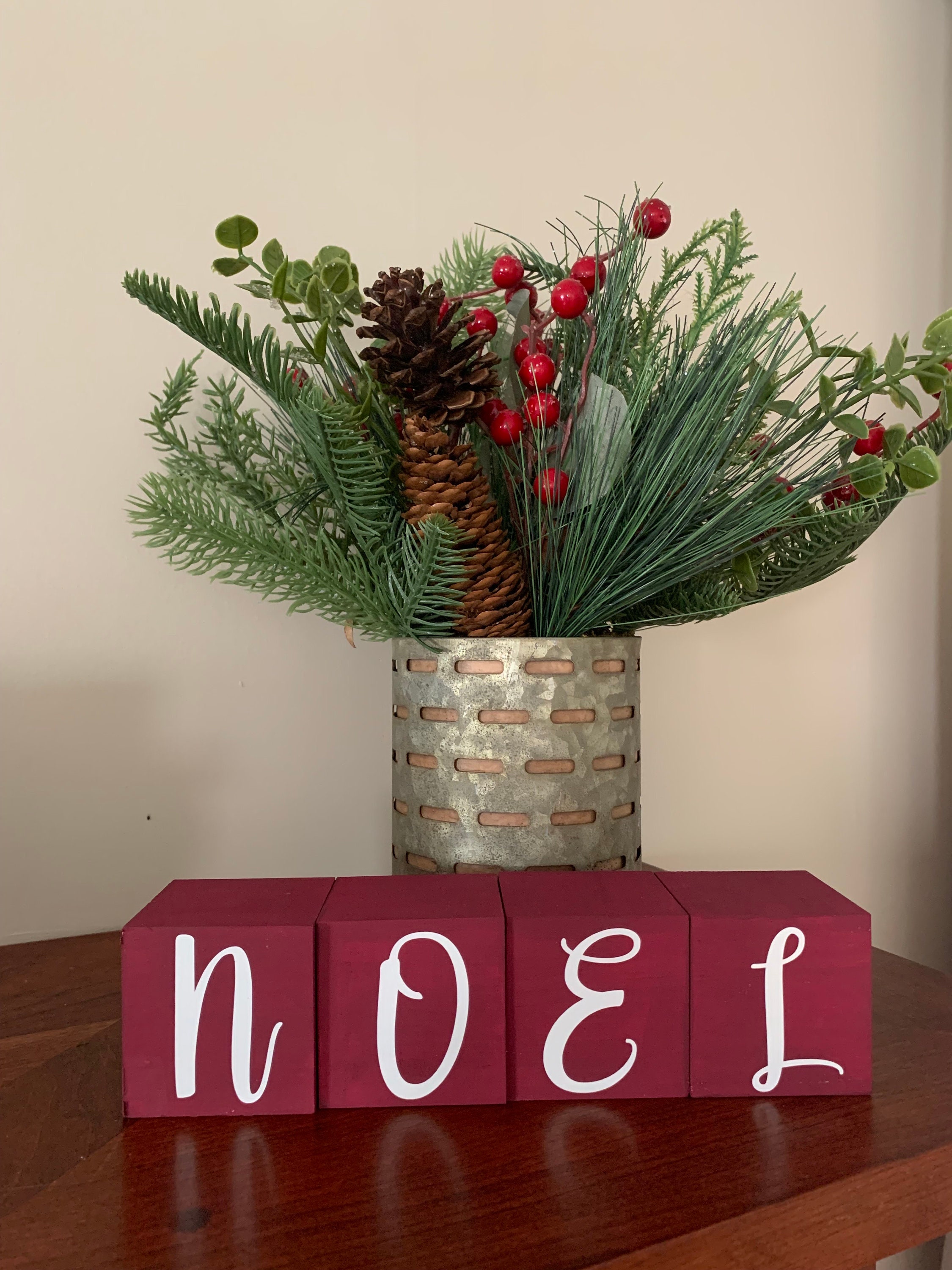 Noel Christmas Stackable Blocks - Etsy