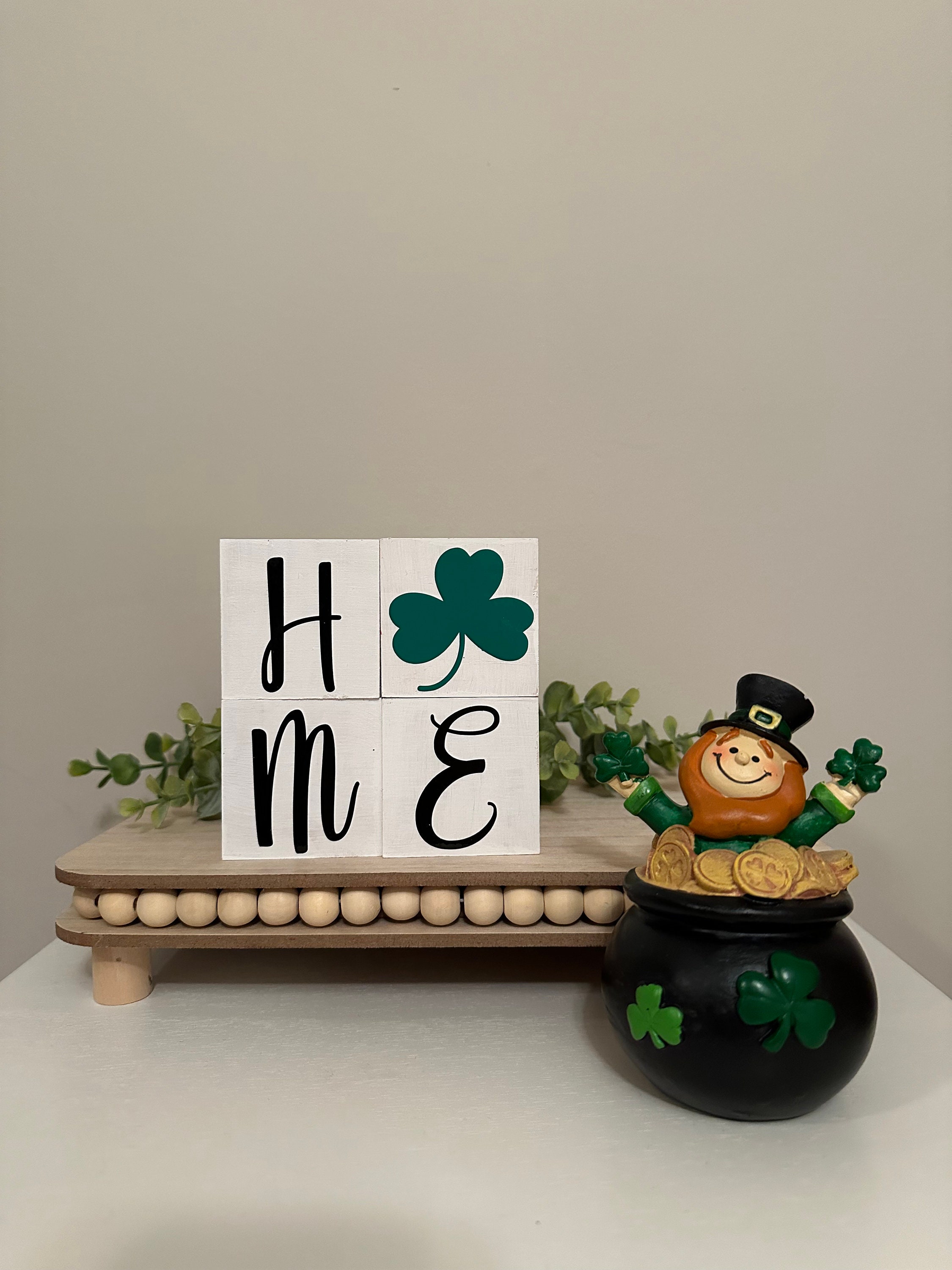 Shamrock Stackable St. Patricks Day Home Blocks - Etsy