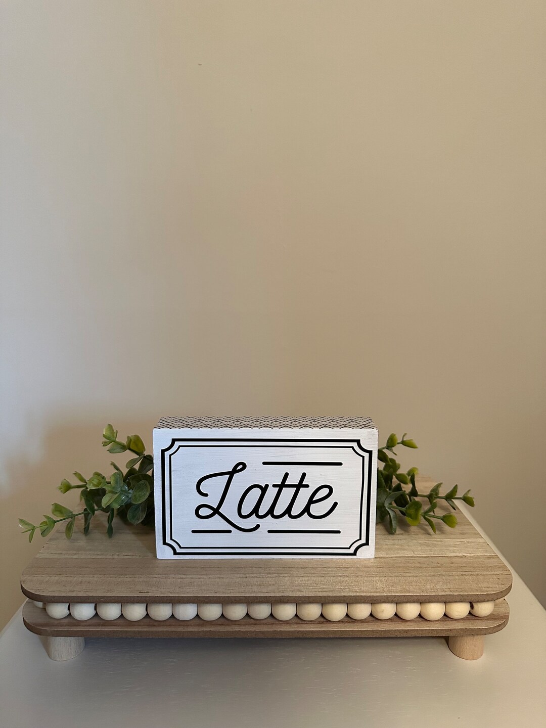 Latte Coffee Bar Wood Sign - Etsy