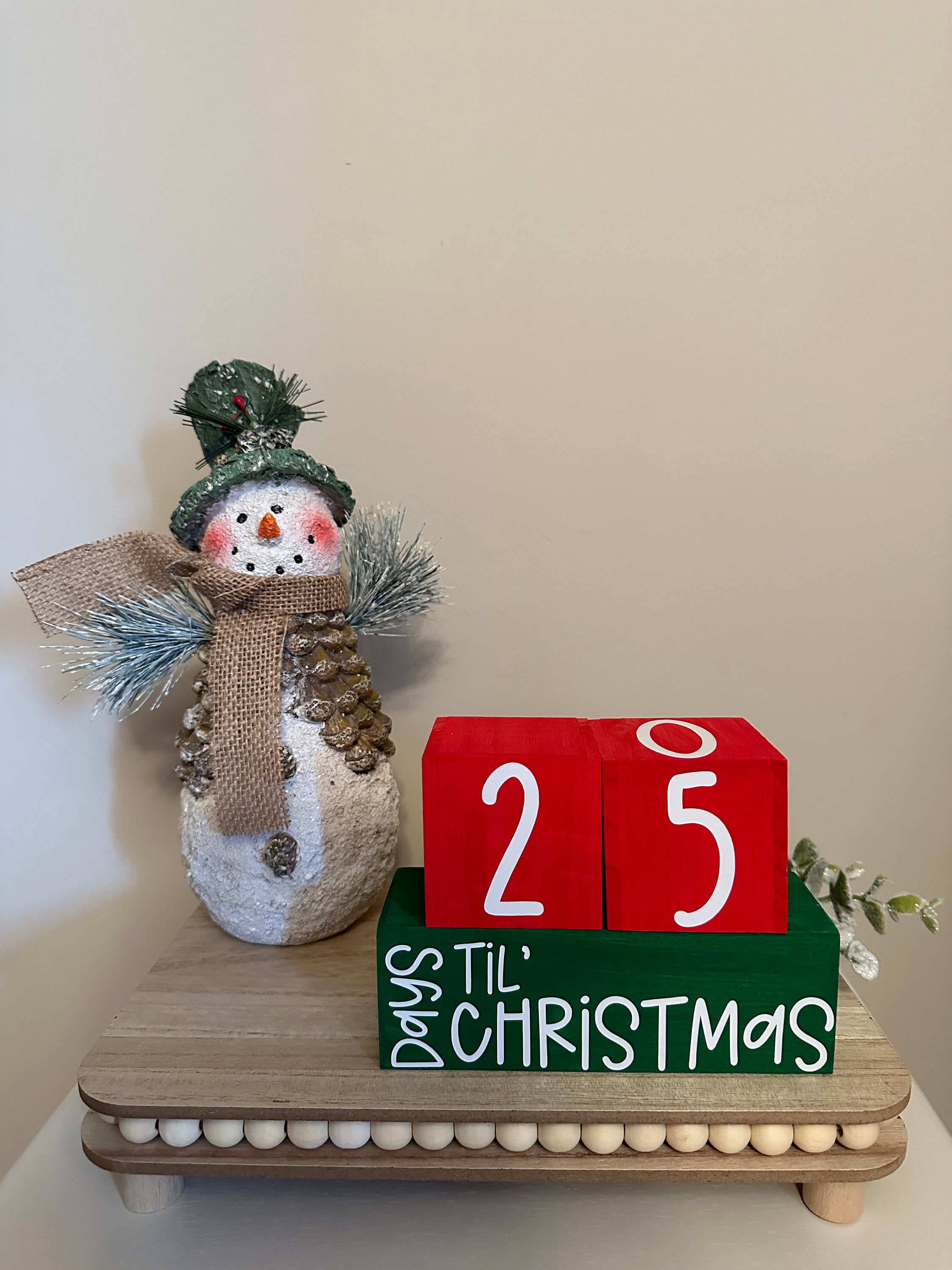 25 Days of Christmas Countdown, Christmas Countdown Blocks - Etsy