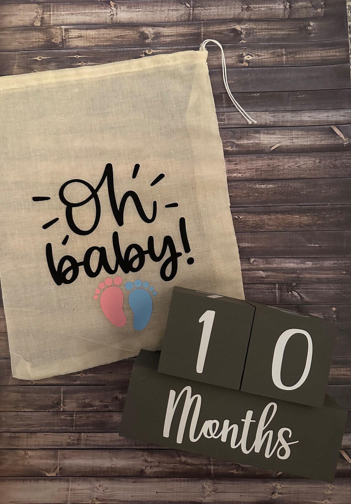 Gender Neutral Baby Milestone Blocks - Etsy