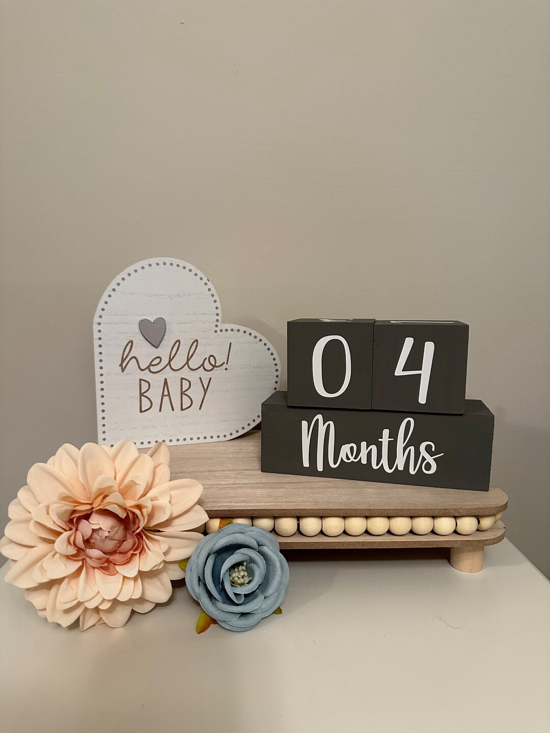 Gender Neutral Baby Milestone Blocks - Etsy