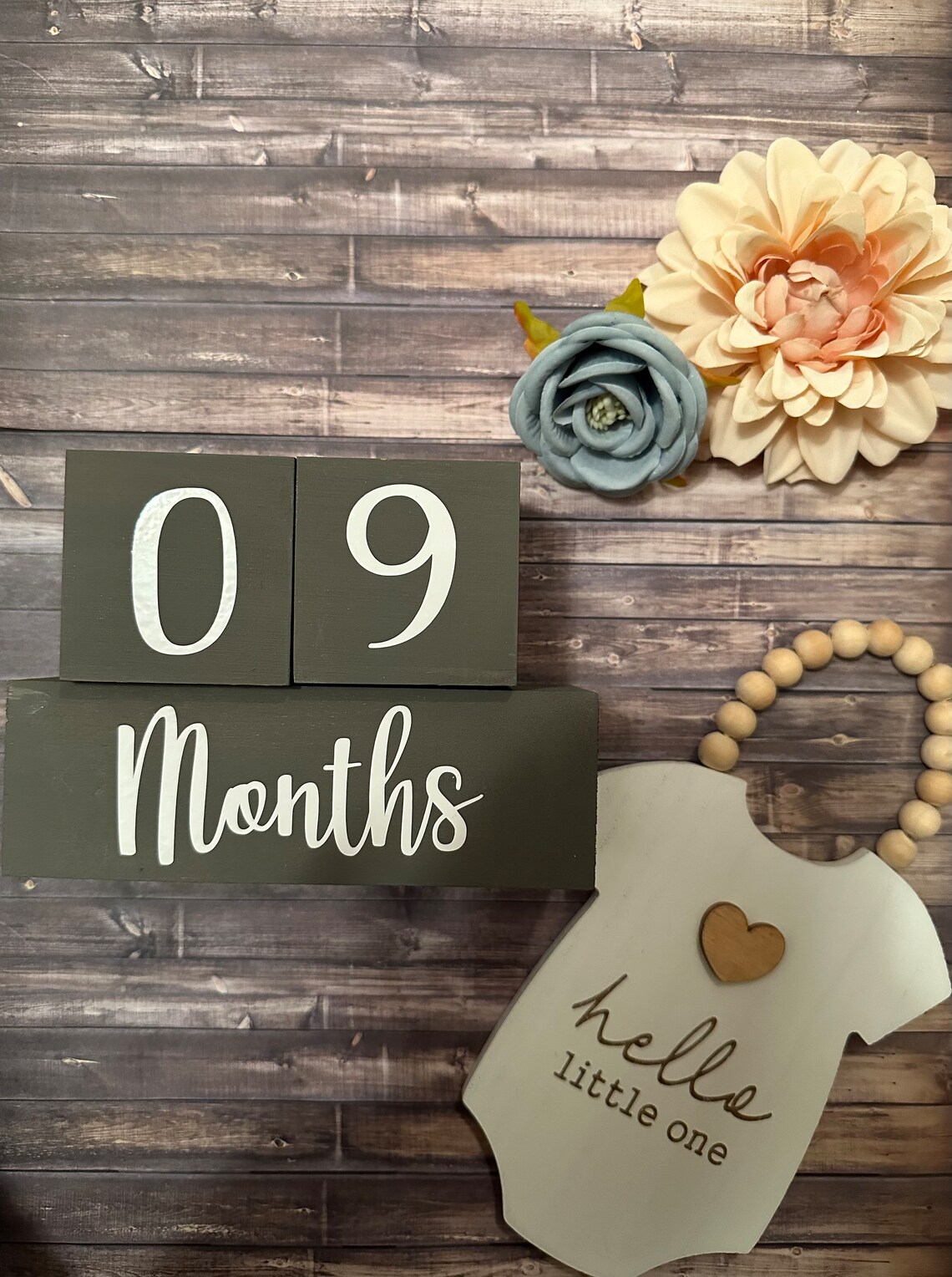 Gender Neutral Baby Milestone Blocks - Etsy