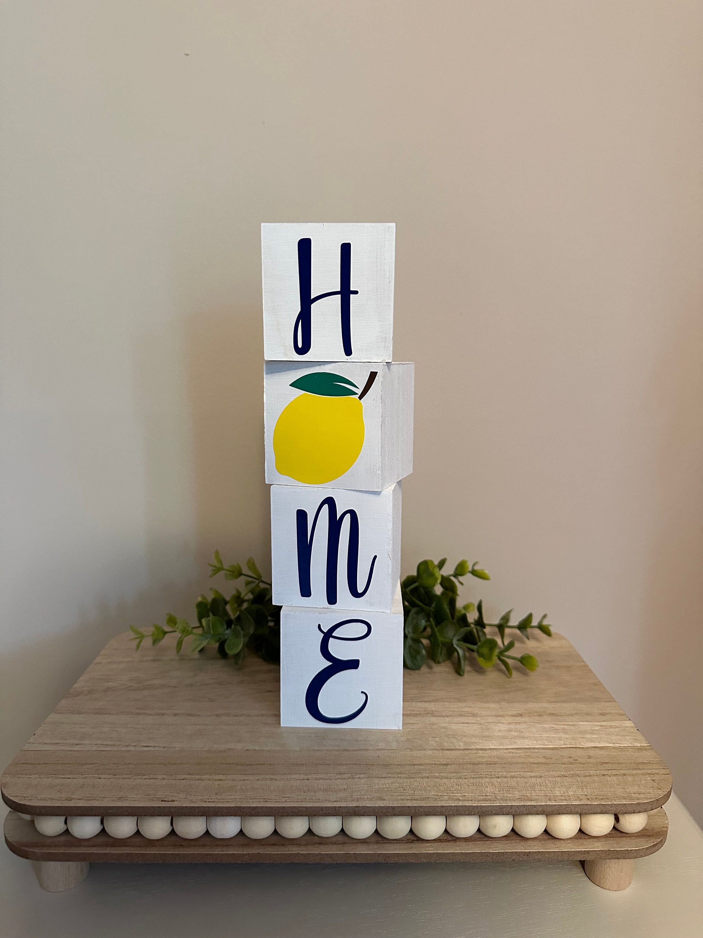 Lemon Home Summer Stackable Blocks - Etsy