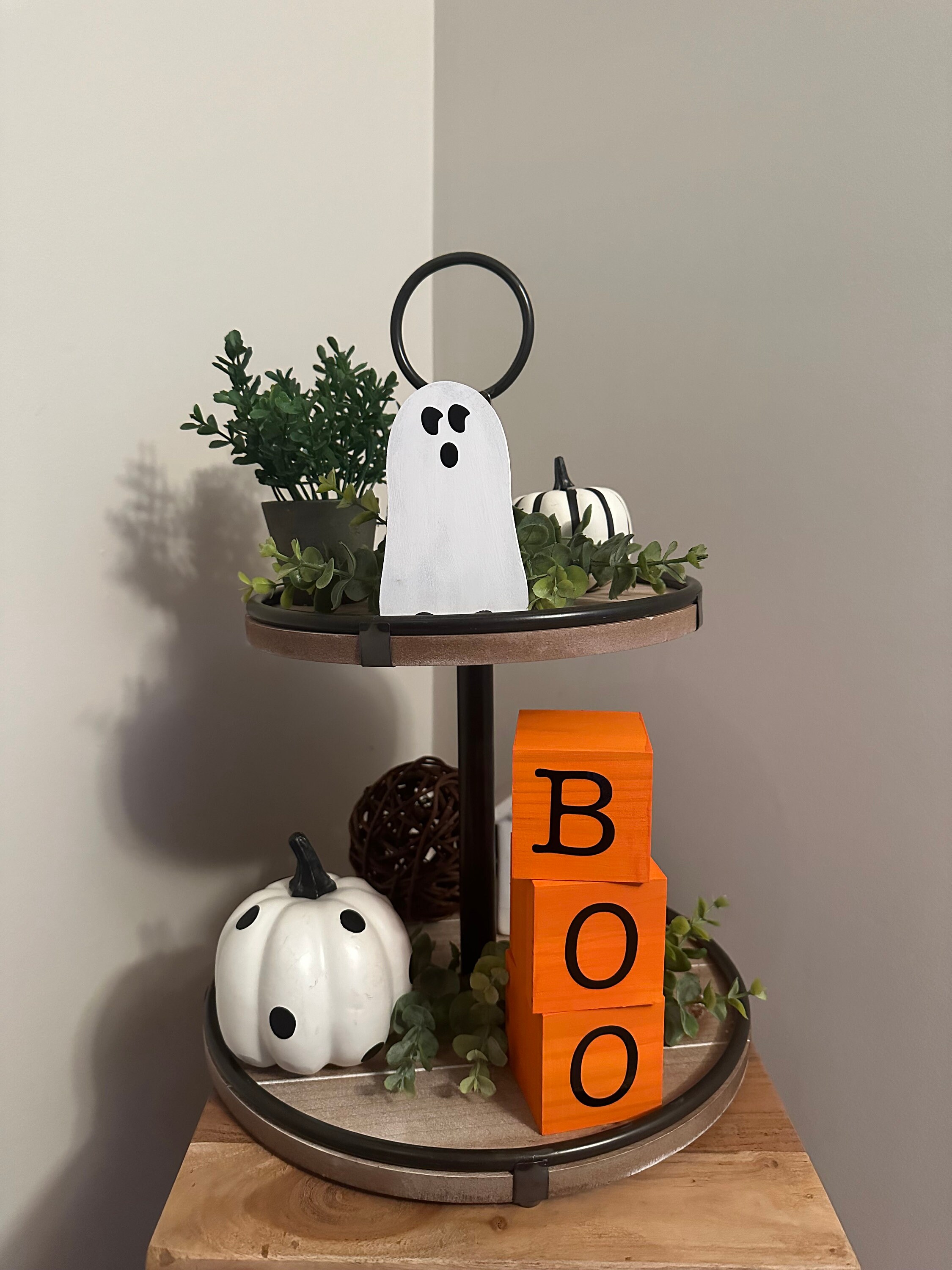 Candy Corn & Ghost Set Halloween Set for Tiered Tray - Etsy