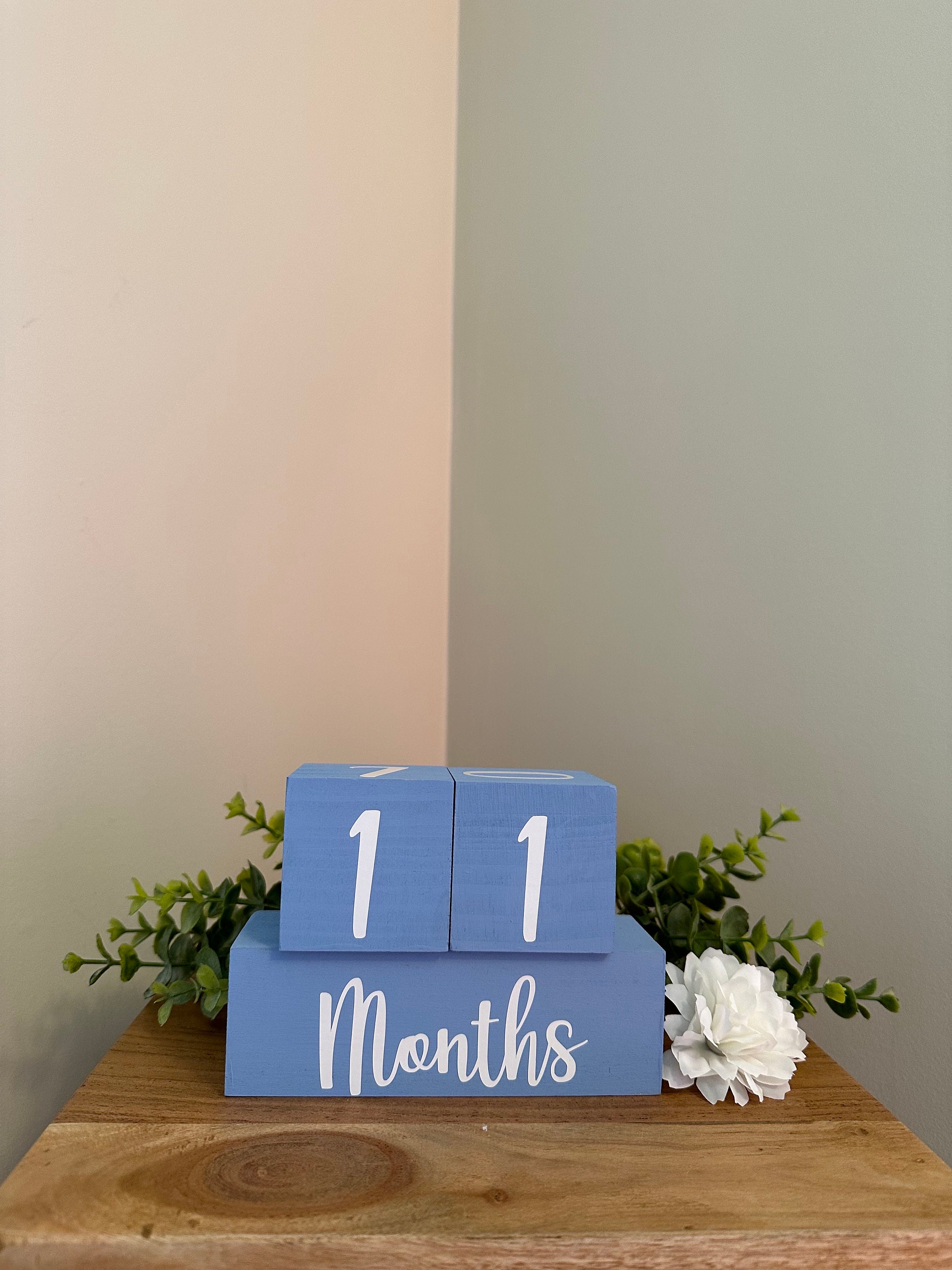 Baby Boy Milestone Blocks - Etsy
