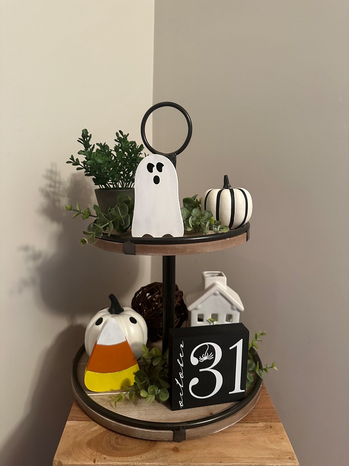 October 31st Mini Spooky Halloween Tiered Tray Sign - Etsy