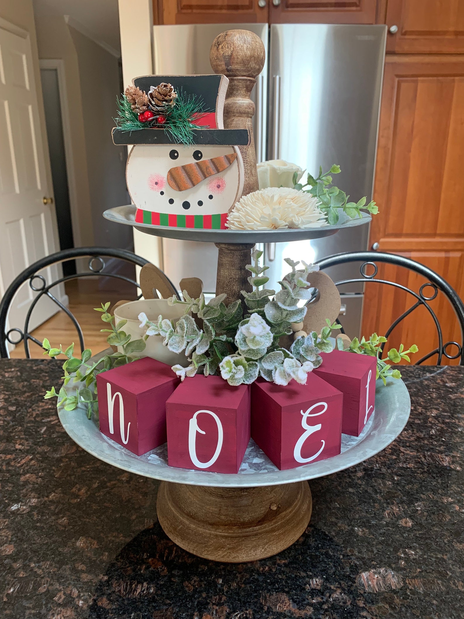 Noel Christmas Stackable Blocks - Etsy