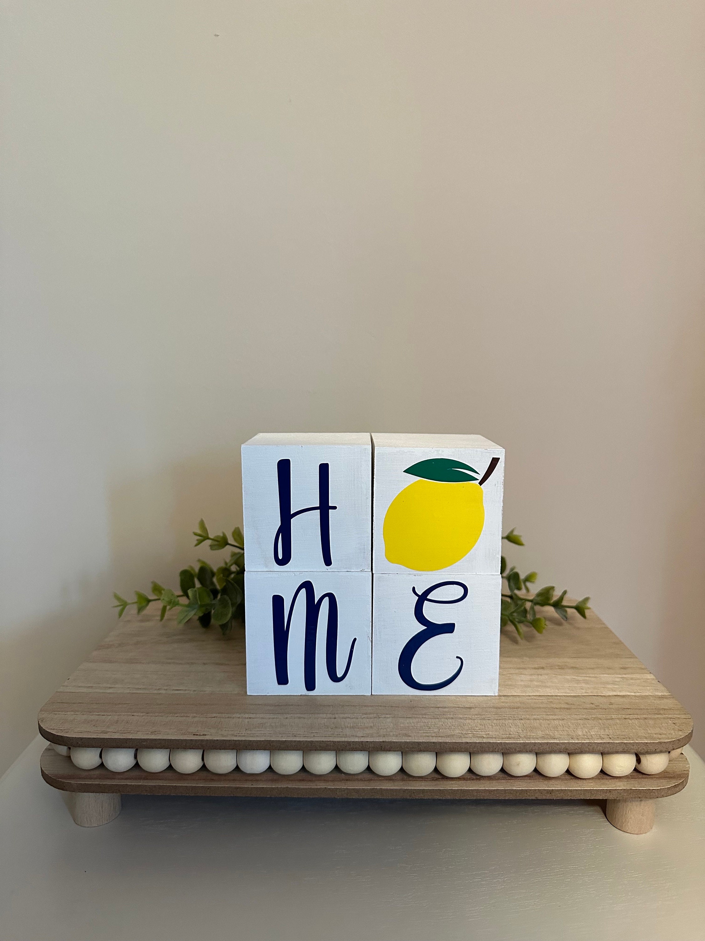 Lemon Home Summer Stackable Blocks - Etsy