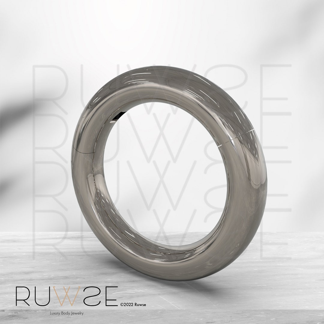 8g Hinged Hoop in Implant Grade for Septum and Cartilage Piercings, 8g ...