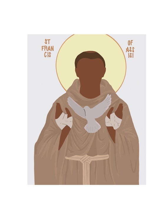 St. Francis of Assisi Print Digital Download Printable Wall - Etsy