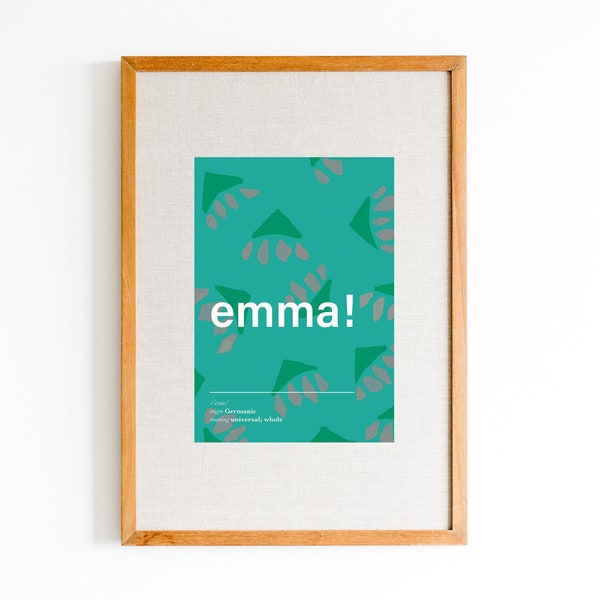 Emma Name Art - Etsy