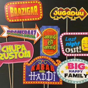 Bollywood Props Bollywood Party Decor Desi Photobooth Props Bollywood ...