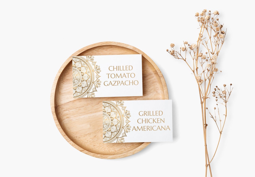 Wedding Food Label Wedding Buffet Label Food Card Wedding Table Card ...