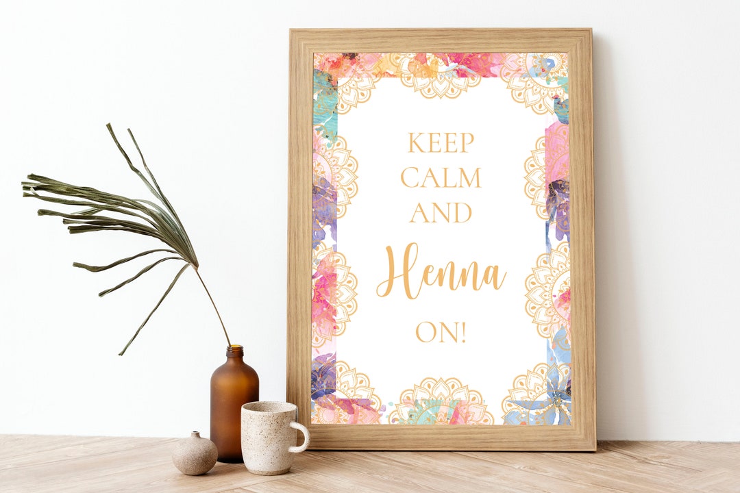 Mehndi Sign Henna Party Decor Printable Mendhi Sign Mehendhi Decor for ...