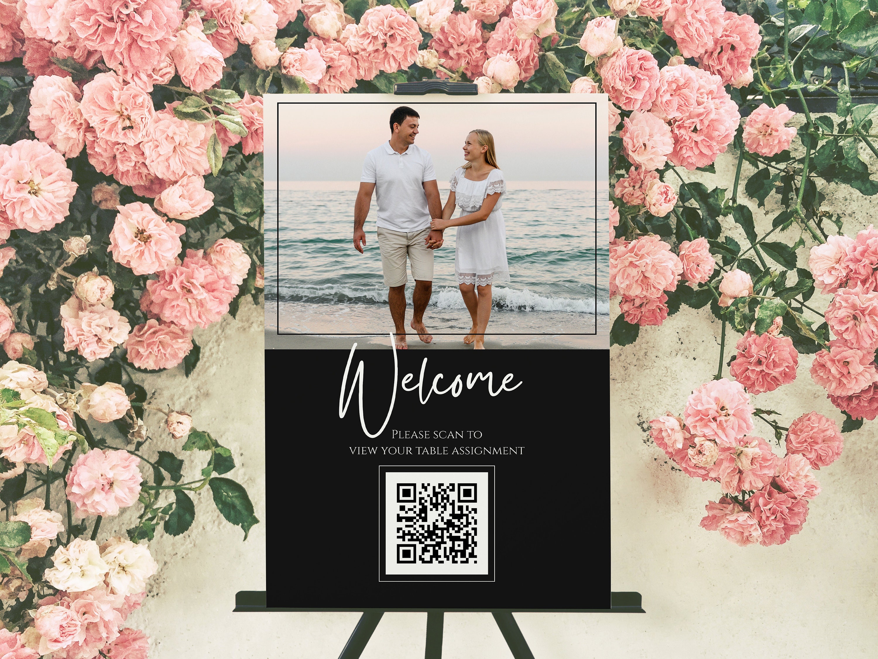 Wedding Seating Chart QR Code Photo Seating Chart Wedding Seat - Etsy UK