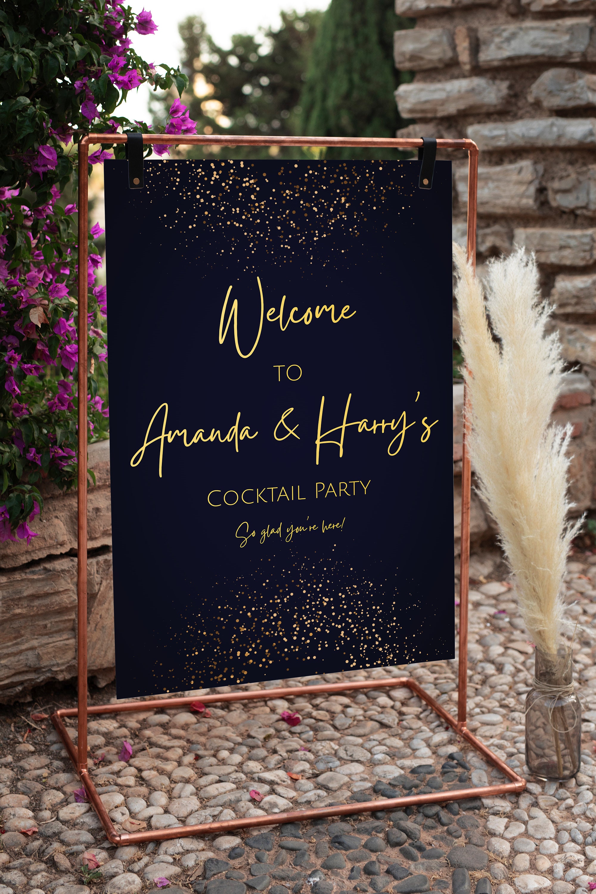 Cocktail Party Welcome Sign Cocktail Party Welcome to Cocktail Hour ...